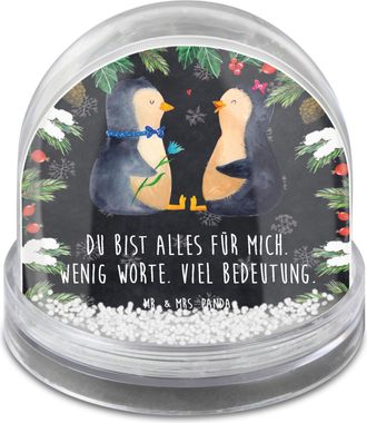 Mr. & Mrs. Panda Schneekugel Pinguin P&auml;rchen - Geschenk, Hochzeitsgeschenk, Weihnachten, Hochzeit, Sch&uuml;ttelkugel, Hochzeitstag, Liebe, Weihnachts, Weihnachtskugel