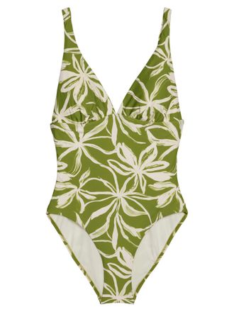 Marc O'Polo Marc OPolo Damen Badeanzug Abstract FlowerSchwimmanzug, Einteiler, Bademode