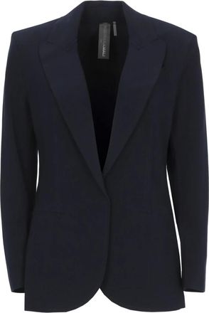 Norma Kamali Femme, Vestes, Bleu, Taille: 40 FR Blazer Crois&eacute;