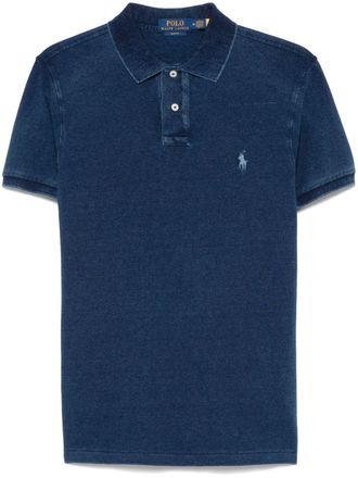 Polo Ralph Lauren polo à logo brodé - Bleu