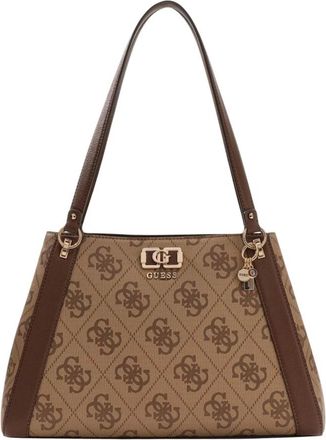 Guess Femme, Sacs, Beige, Taille: ONE Size Karnilla Logo Gfriend Carryall