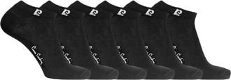 Pierre Cardin Pierre Cardin Herren-Socken, gekämmte Baumwolle, 6 Stück, niedrig, rutschfest, Größe 39/42, Schwarz, NR, 39-42