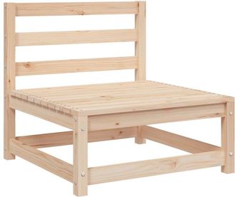 vidaXL Vidaxl - Canap&eacute; de jardin sans accoudoirs 70x70x67 cm - Bois de pin massif - Conception &agrave; lattes pour drainage - Modulaire et flexible
