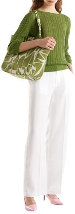 Benetton Damen Maglia G/C M/L 1394d10af Pullover, grün, XL