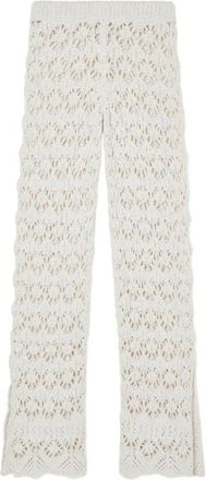 Alanui Femme, Pantalons, Beige, Taille: 40 FR Lagoon Romance Crochet Flare Pants
