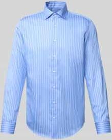 Seidensticker Slim Fit Business-Hemd mit Knopfleiste