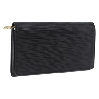 Louis Vuitton Portefeuille vintage en cuir Epi Pre-owned - Femme - Pre-owned - Noir - Taille: ONE Size