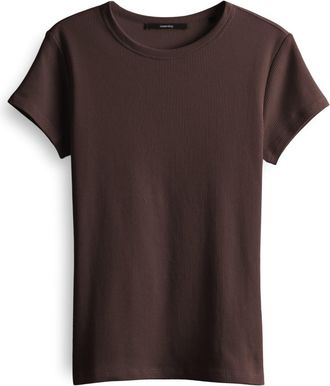 someday Damen Kurzarmshirt | Dark Espresso, 42