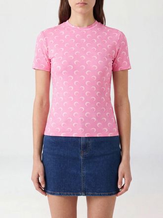 Marine Serre T-Shirt Femme couleur Rose