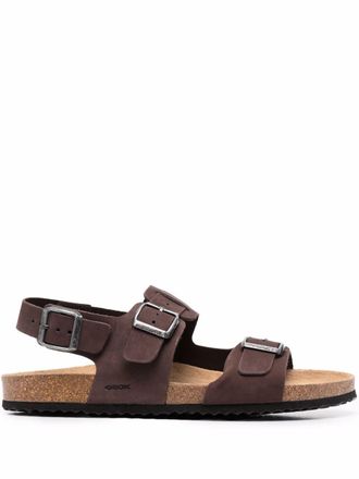 Geox sandales Ghita en cuir - Marron
