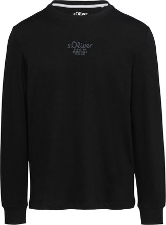 s.Oliver Langarmshirt mit Logo Stitching