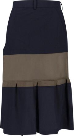 sacai Wool Midi Skirt