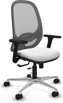 Piqueras y Crespo Drehbarer Schreibtischstuhl mit 3D-Armen, h&ouml;henverstellbare Lendenwirbelst&uuml;tze, ausgestattet mit Syncro/Traslack und Schneidschaum, mit Rollen von 65 