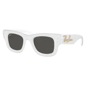 Ray-Ban Wayfarer Puffer Crystal Pav&egrave; Edition - unisex - Accessoires - Blanc - Taille: 47 MM