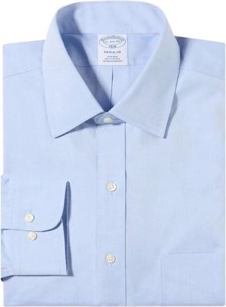 Brooks Brothers Homme, Chemises, Bleu, Taille: XS Chemise Oxford Regular Fit Non-Iron avec col Ainsley