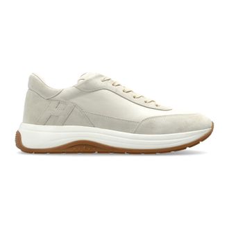 Hogan Homme, Chaussures, Beige, Taille: 43 1/2 EU Chaussures de sport en cuir