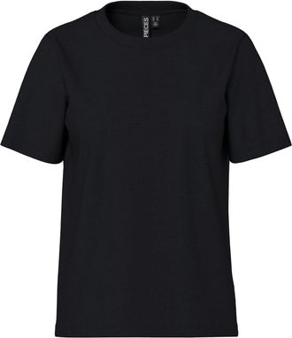 Pieces Damen Pcria Ss Solid Tee Noos Bc 17140802,Schwarz,M
