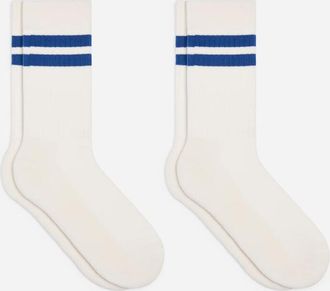 Arket Sportliche Baumwollsocken -Wei&szlig;