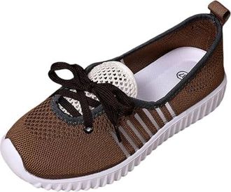 Generic Baskets Orthop&eacute;diques Confortables Basket Running pour Femme Plates D&eacute;contract&eacute;es Femmes Paillettes Mode Printemps T&eacute; Maille Solide Lacets Soulagement