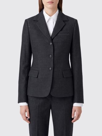 Tela Blazer droit coupe slim en m&eacute;lange de laine avec revers en pointe