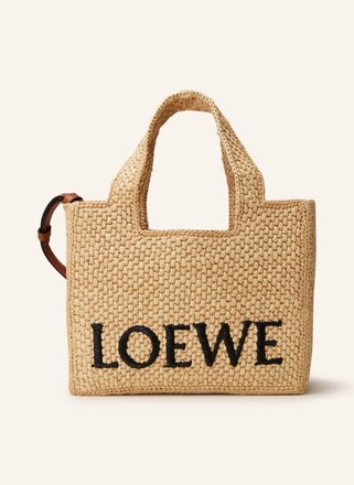 Loewe Shopper Font Tote Small beige