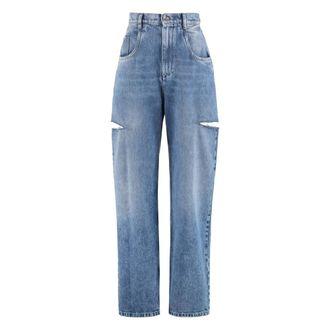 Maison Margiela High-Waist Jeans mit weitem Bein - - Jeans - Damen - Blau - XS