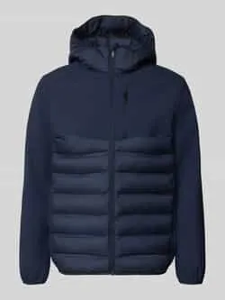 Tom Tailor Denim Regular Fit Steppjacke mit abnehmbarer Kapuze