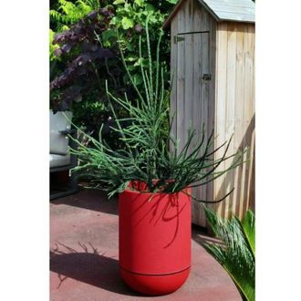 Riviera & Bar pot de fleurs Tulipe - granit D40 - rouge