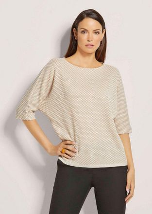 Madeleine 3/4-Arm-Shirt Sweatshirt mit Fledermaus-&Auml;rmeln