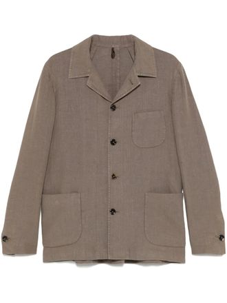 Dell'Oglio blazer en lin - Marron