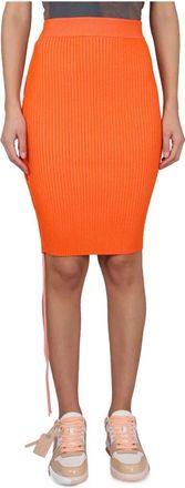 Off-white Femme, Jupes, Orange, Taille: 36 FR Jupe D&eacute;coup&eacute;e