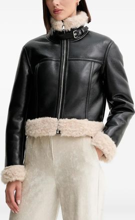 Twin-Set veste zippée en fourrure artificielle - Noir