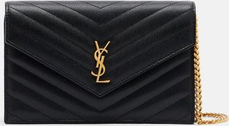Saint Laurent Portemonnaie mit Riemen Cassandre aus Leder