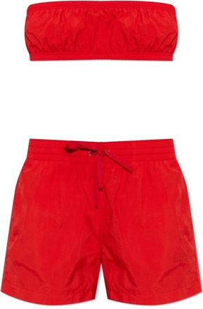 Maison Margiela Femme, Maillots de bain, Rouge, Taille: 38 FR Maillot de bain deux pi&egrave;ces