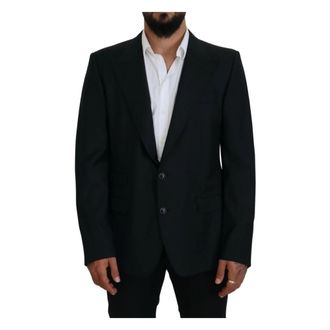 Dolce & Gabbana Homme, Vestes, Noir, Taille: 3XL Blazer Crois&eacute;