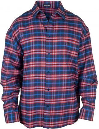 Balenciaga Kariertes Baumwollhemd - - Shirts - Herren - Mehrfarbig - M