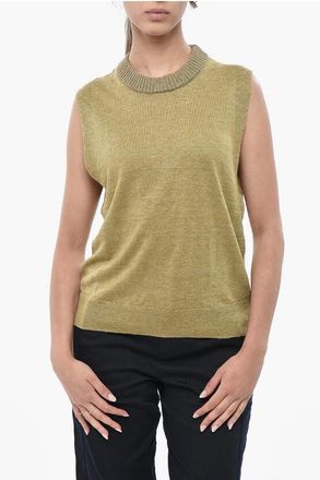 Woolrich Linen Crewneck Top size M