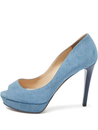 Jimmy Choo London escarpins à plateforme 125 mm - Bleu
