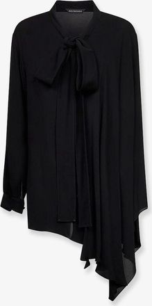 Balenciaga Silk shirt with bow - BALENCIAGA - gender_Woman