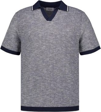 Pierre Cardin Herren Polo-Shirt blau meliert