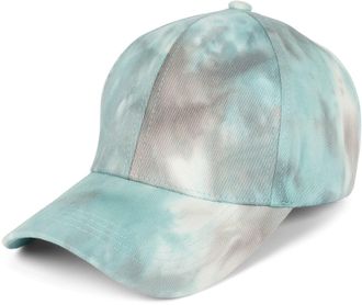 styleBREAKER Damen Baseball Cap mit Batik Muster, Muster Unikat, 6-Panel, Basecap, Click & Snap verstellbar 04023082, Farbe:Mint-Grau