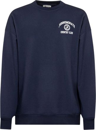 Hinnominate Hinnominate, Homme, Sweatshirts et sweats &agrave; capuche, Bleu, Taille: S Felpa Girocollo