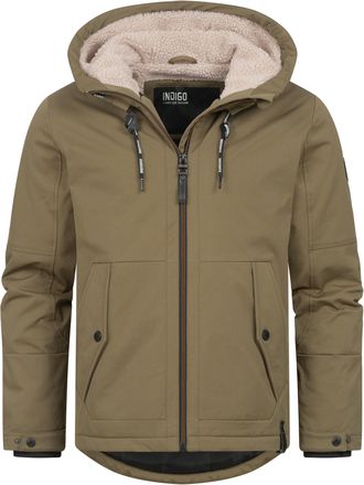 Indicode Herren INKylian Winterjacke mit Kapuze gef&uuml;ttert | Herrenjacke Parka Jacke M&auml;nner Capers, XL