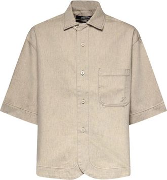 Jacquemus Homme, Chemises, Beige, Taille: XL La Chemise Paysan De-nime