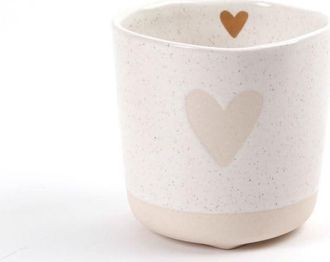 Good old Friends Lieblingsbecher Herz, Weiß, Kunststoff, Herzform, unregelmäßig, Tasse, Becher, Zuhause, Liebe