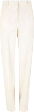 Dries Van Noten Femme, Pantalons, Beige, Taille: 46 FR Pantalon coupe droite