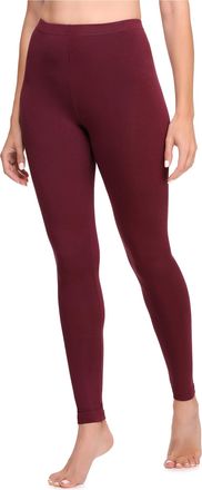 Ladeheid Leggings Damen aus Baumwolle Bequeme und Lange Leggins für Frauen für Frühling Sommer Herbst Winter Saison LA40-133 (Weinrot, 4XL)