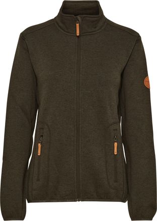 North Bend NBSamana Fleecejacke atmungsaktiv modische Jacke mit Stehkragen, Größe:42, Farbe:Black (1001)