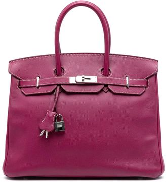 Herm&egrave;s Crossbody Bags - Epsom Candy Verso Birkin Retourne 35 - Gr. unisize - in Gold - f&uuml;r Damen