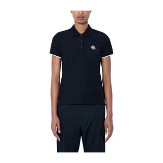 Moncler SS Polo - - Tops - Damen - Schwarzk - XS